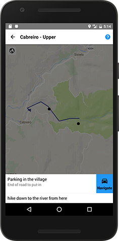 whitewater.guide - mobile app for kayakers